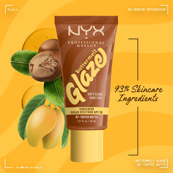 Buttermelt Glaze Soft Glow Skin Tint + SPF 30 | NYX Professional Makeup